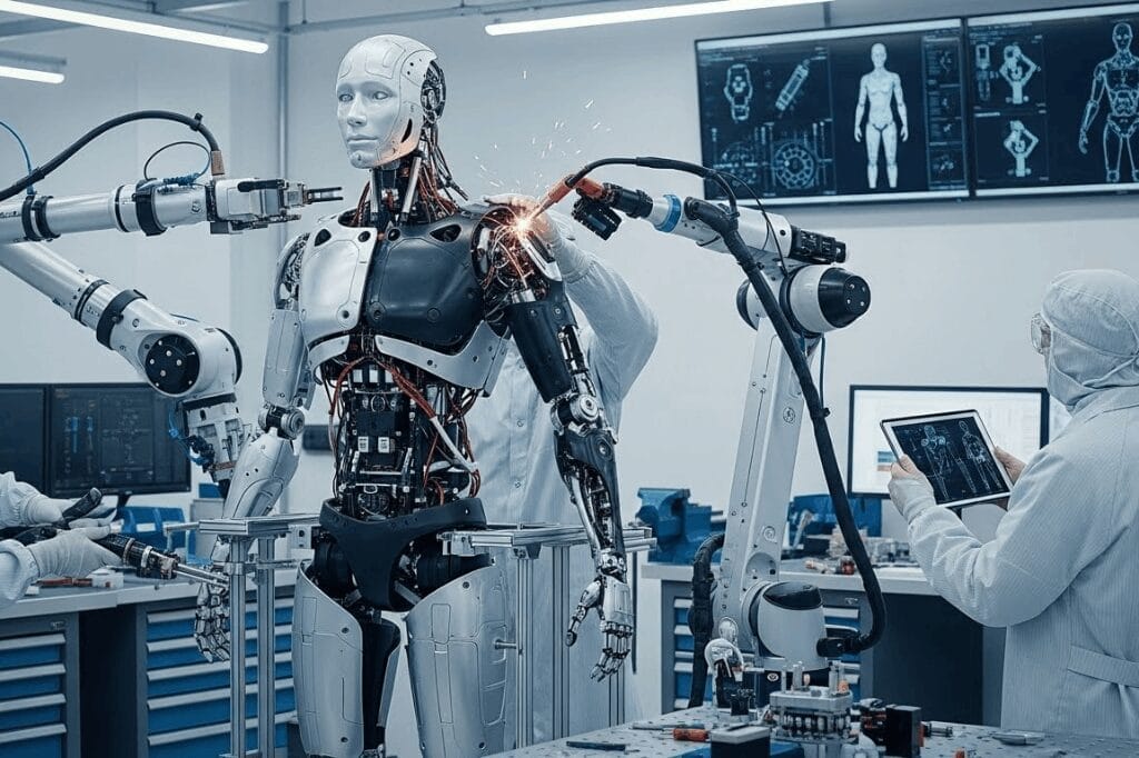 Humanoid Robot CNC Shell Manufacturing